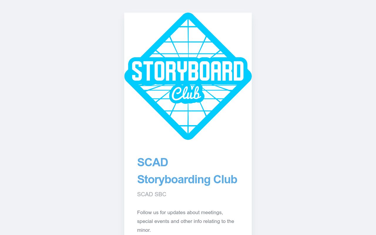 SCAD Storyboarding Club